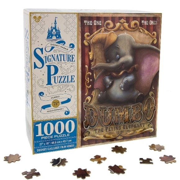 Disney | Games | Disney Signature Puzzle Dumbo The Flying Elephant Nib ...